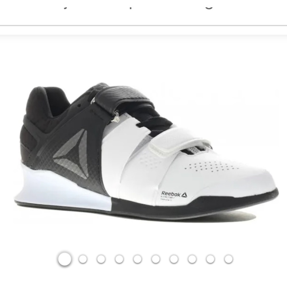 Reebok Legacy Lifter Weightlifting White And Black Me… - Gem